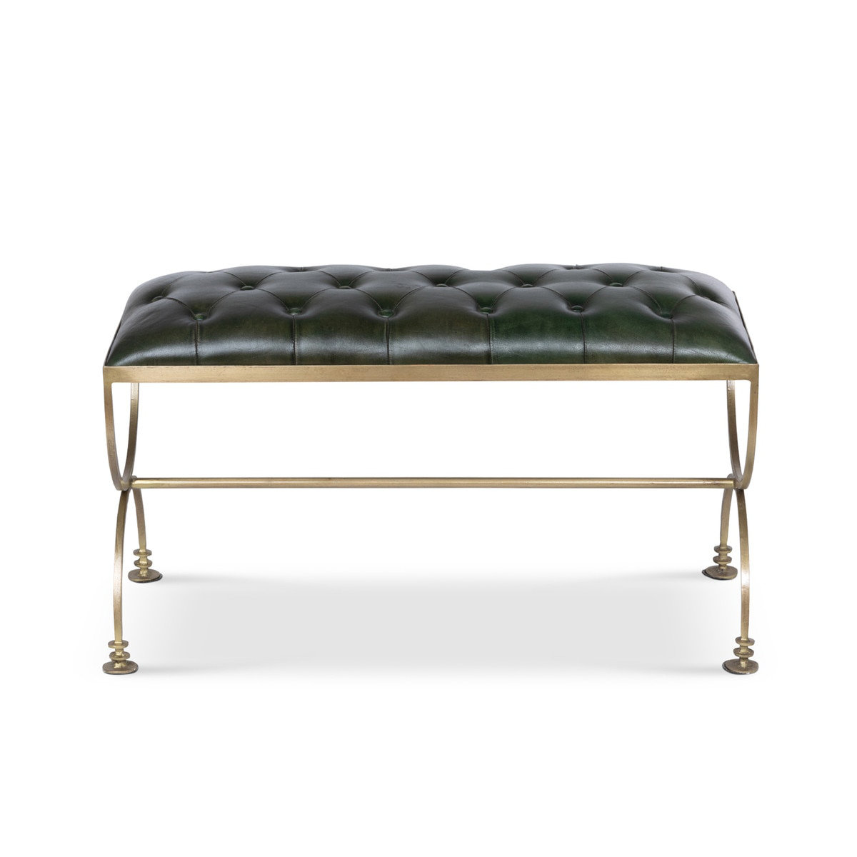 Park Hill Collection Farleigh House Leather Upholstered Bench | Perigold