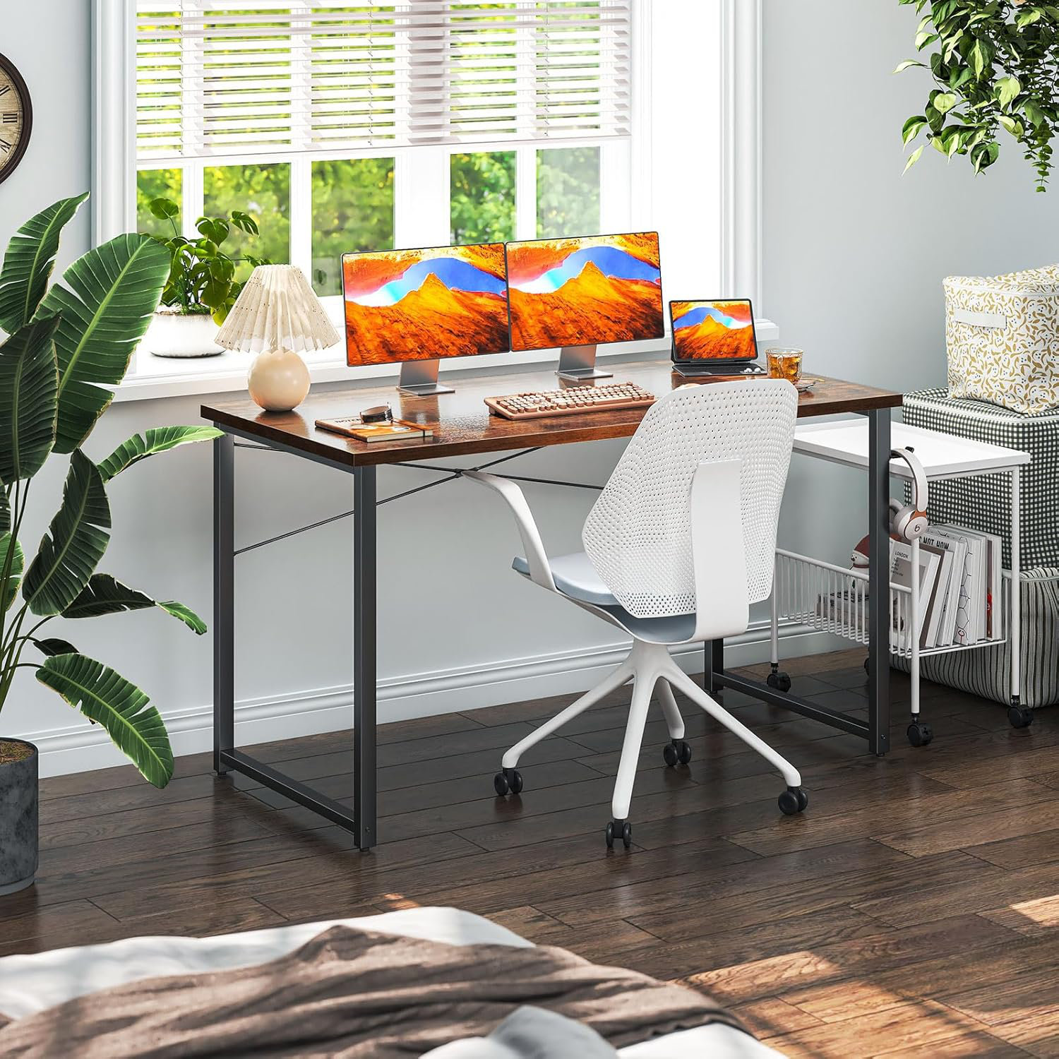 17 Stories 48 Inch Computer Desk, Modern Simple Style Desk for Home ...