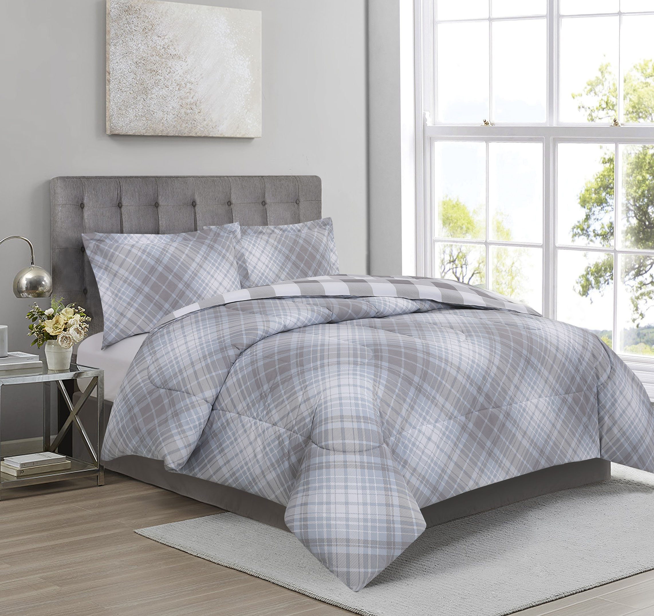 Swift Home Microfiber Comforter Set & Reviews | Wayfair
