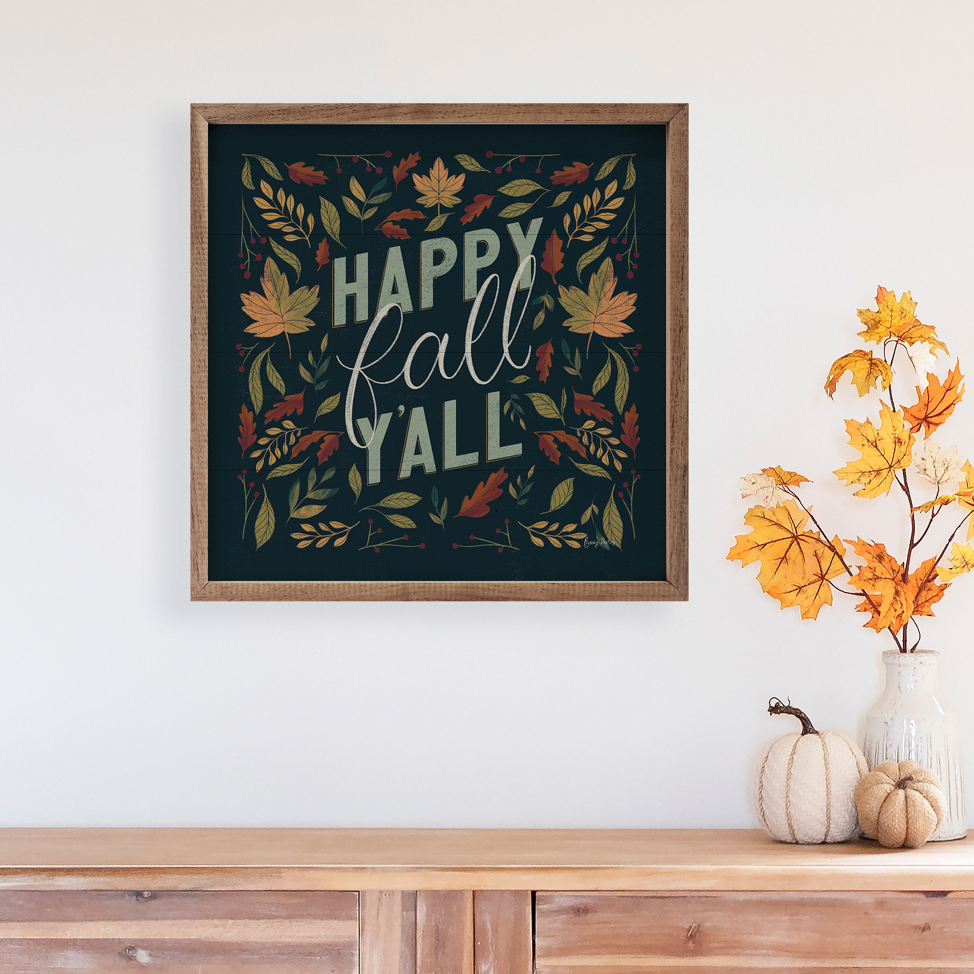 Winston Porter Autumn Sayings I v2 Fall By Becky Thorns | Wayfair