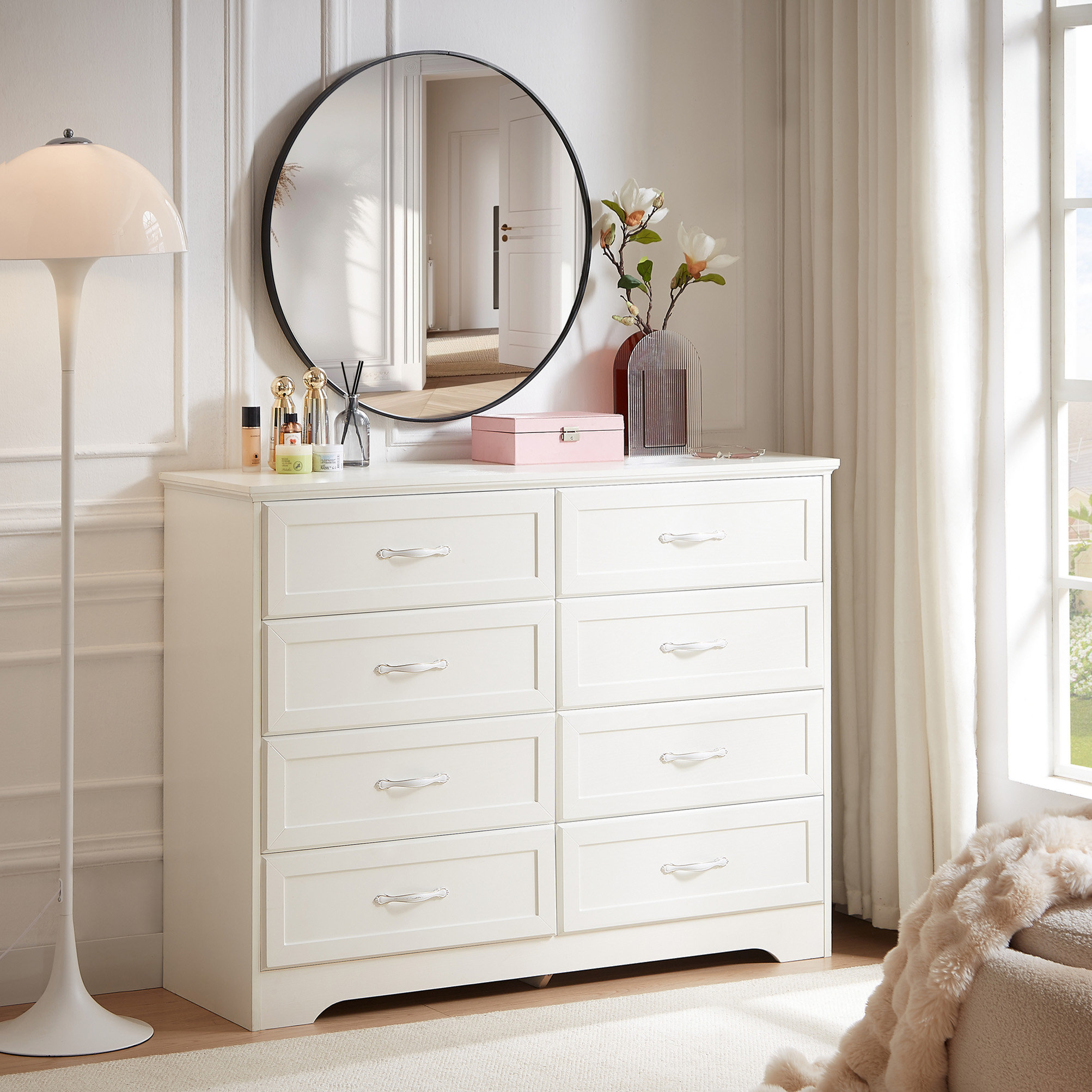 Red Barrel Studio® 3 Drawer Bedroom Chest Of Drawers With 8 Drawers ...