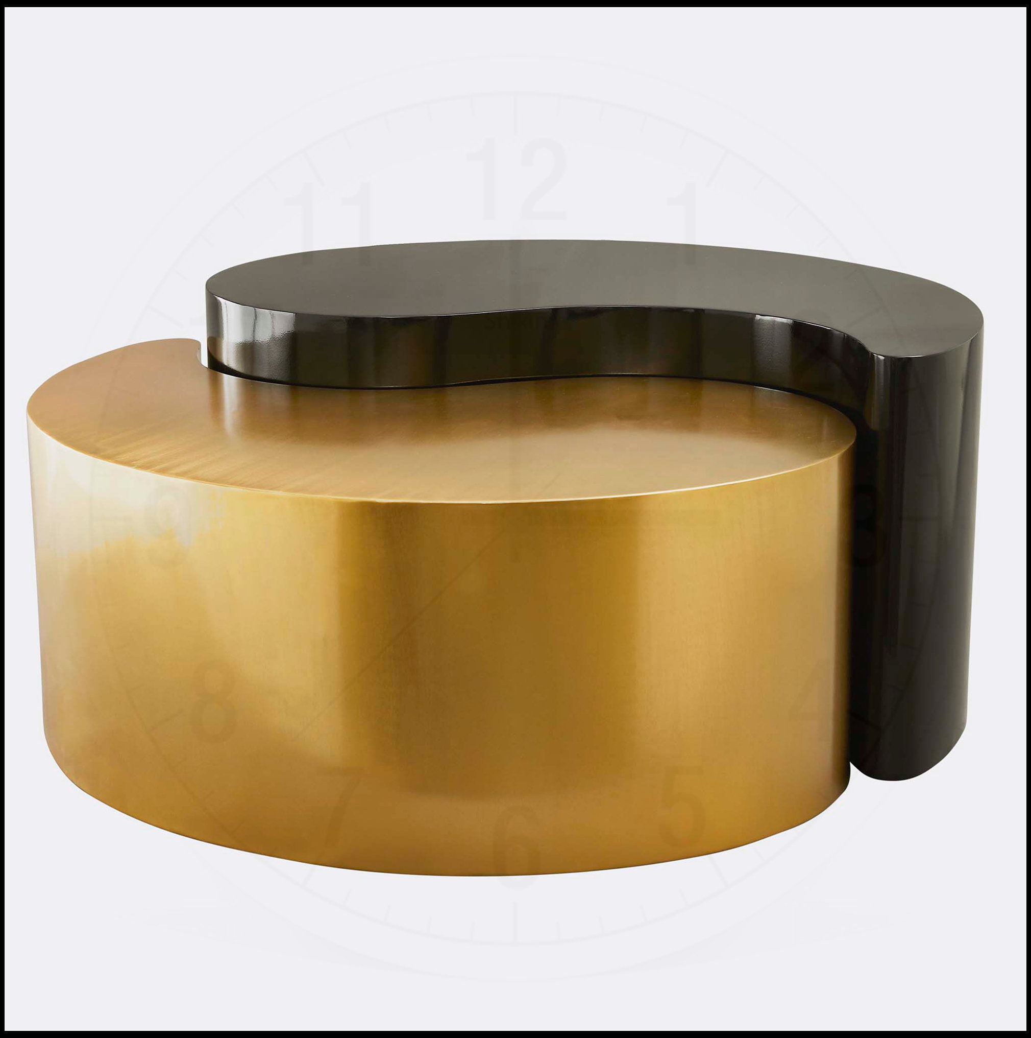 Orren Ellis Modern & Contemporary Style Coffee Table with Iron Sheet ...