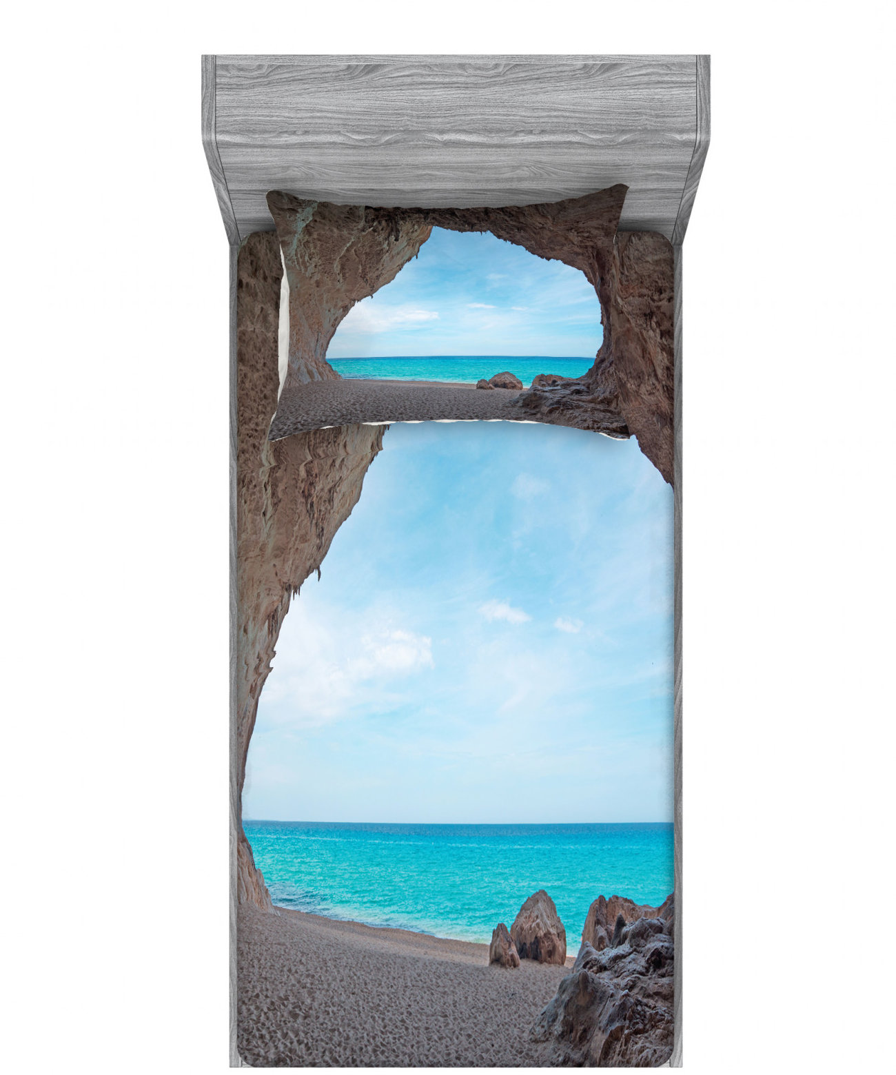 Ambesonne Natural Cave Sheet Set | Wayfair