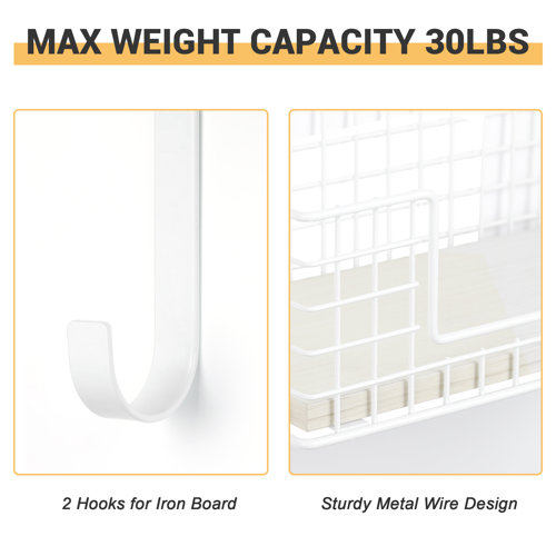 Haitral Metal Wall Mounted Iron Holder & Reviews | Wayfair