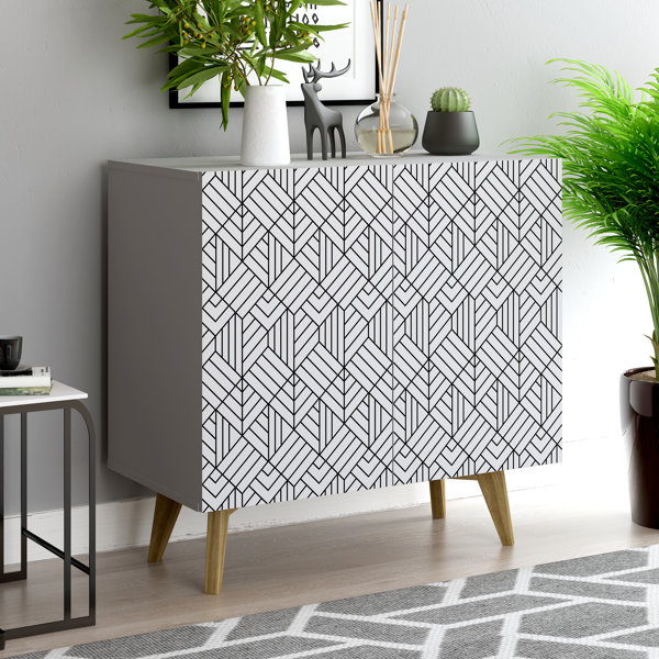 Wade Logan® Bostyn Art 2 Door Accent Cabinet & Reviews | Wayfair