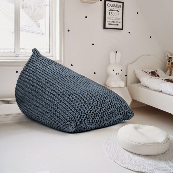 Union Rustic Nachfüllbarer Sitzsack aus Polyester für den Außenbereich ...