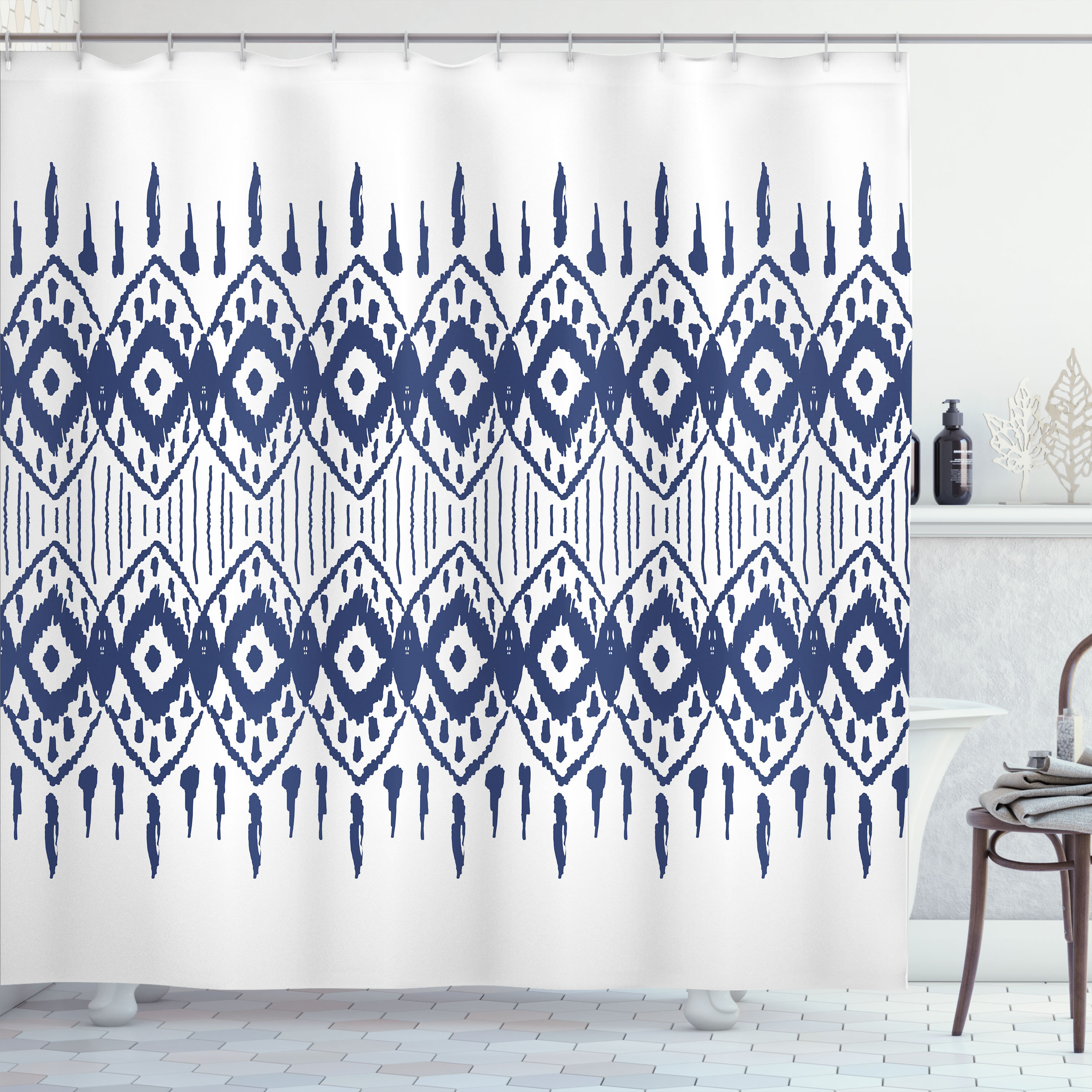 Astoria Grand Ikat Shower Curtain Eastern Borders | Wayfair