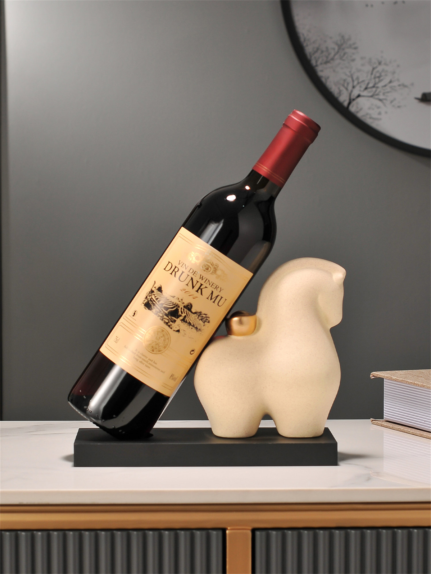Ivy Bronx Deajia Tabletop Wine Bottle Rack White | Wayfair