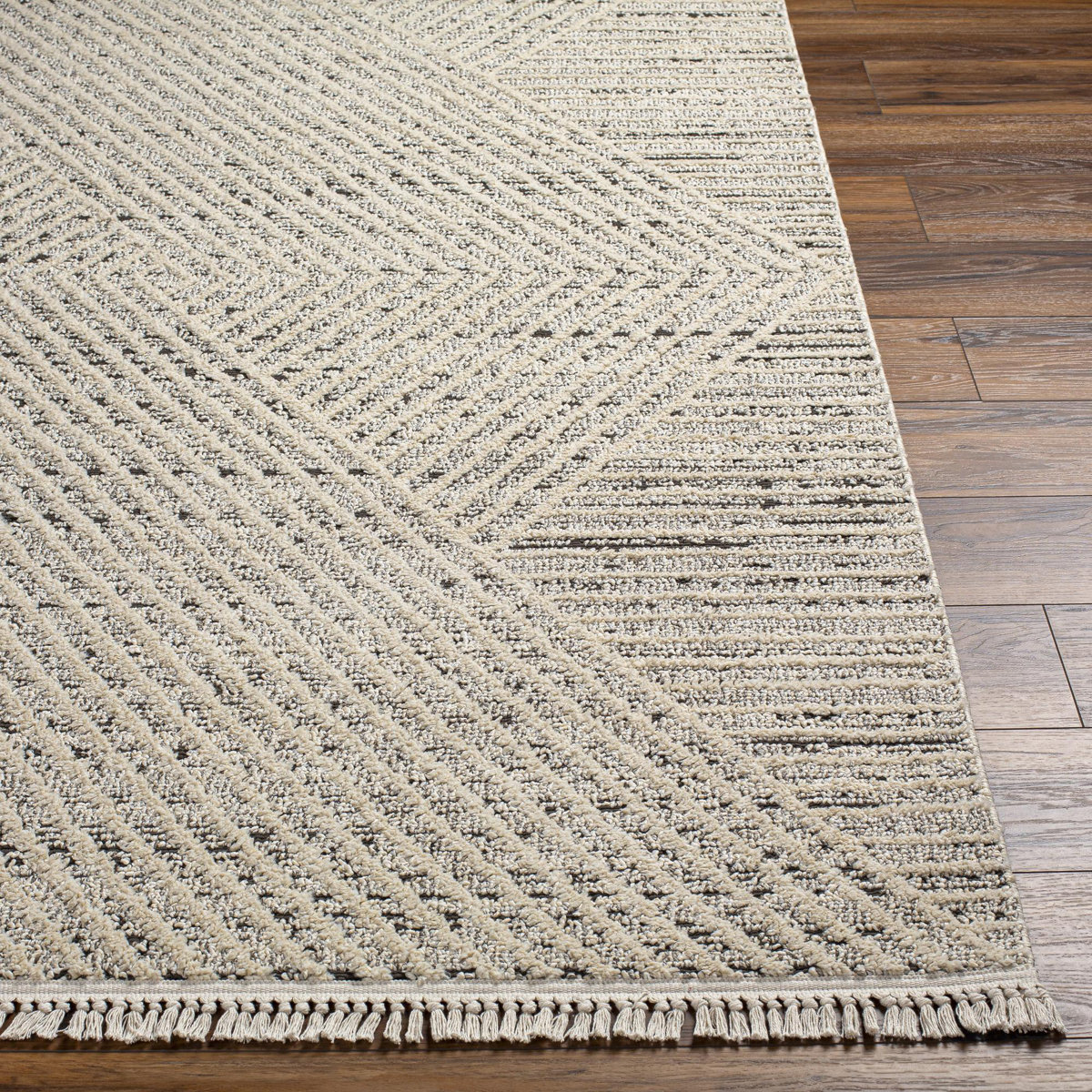 Wade Logan® Casein Oliver Diamond Taupe Area Rug & Reviews | Wayfair