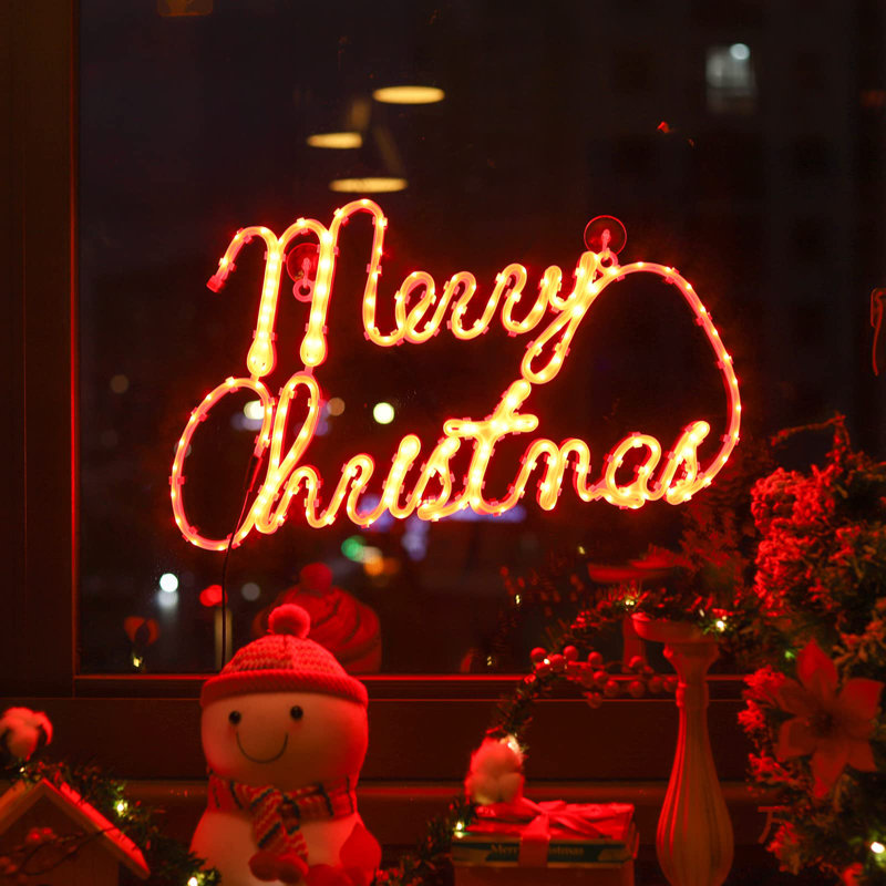 MOEPISY 24 Inch Christmas Window Silhouette Lights | Wayfair