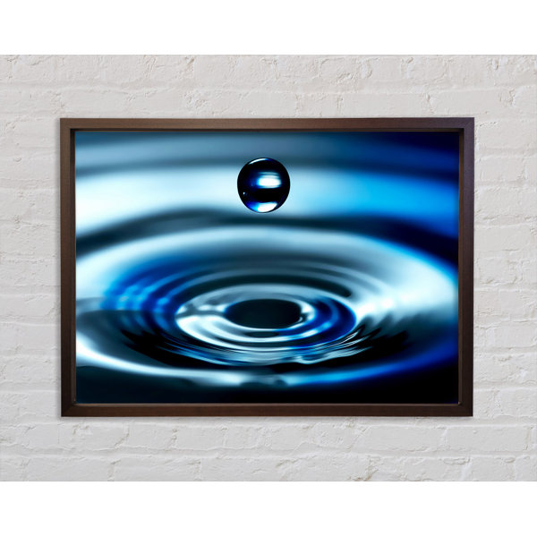 Bright Star Blauer Wassertropfen - Einzelner Bilderrahmen Kunstdrucke ...