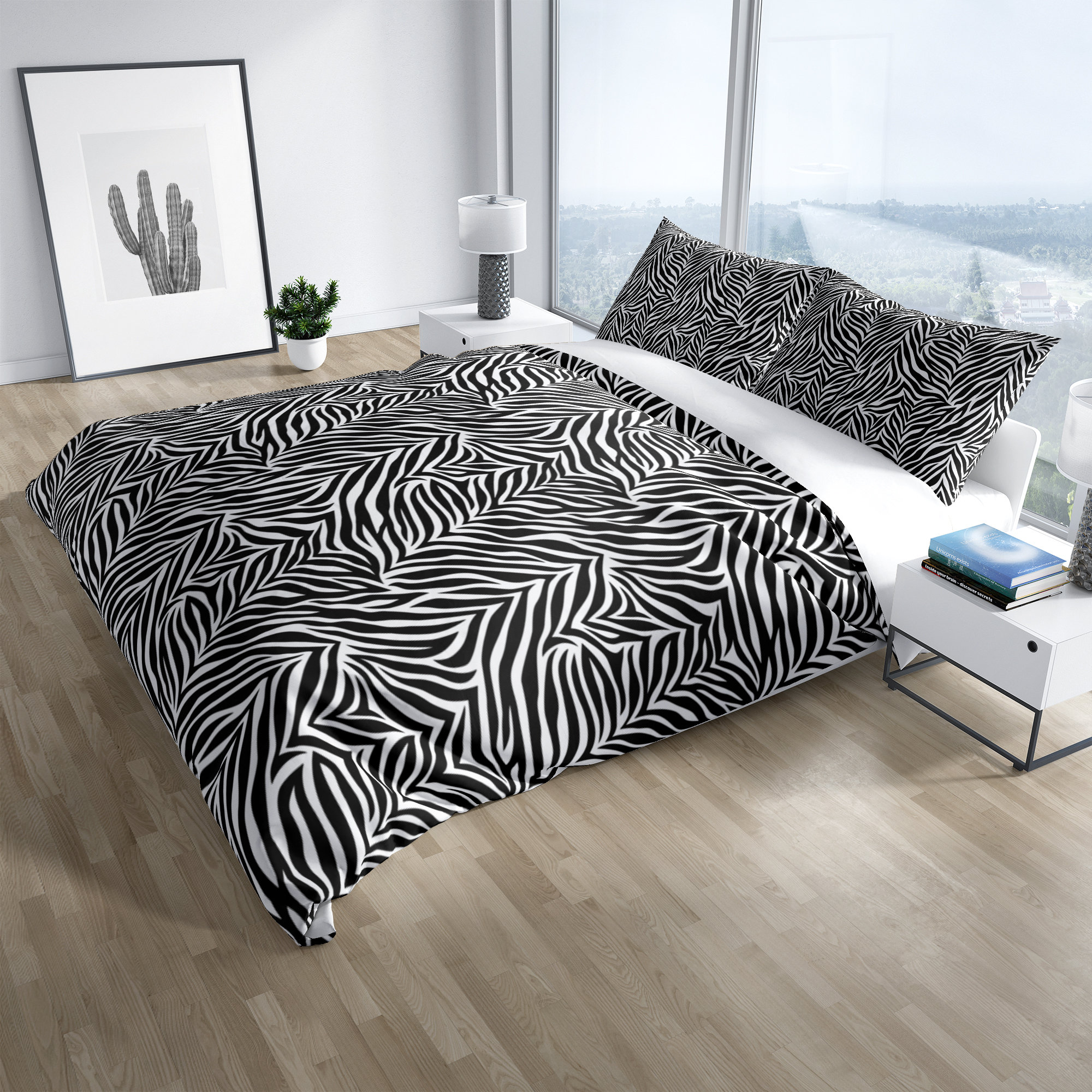 KAVKA DESIGNS ZEBRA PRINT Zebra Print Duvet Cover | Wayfair