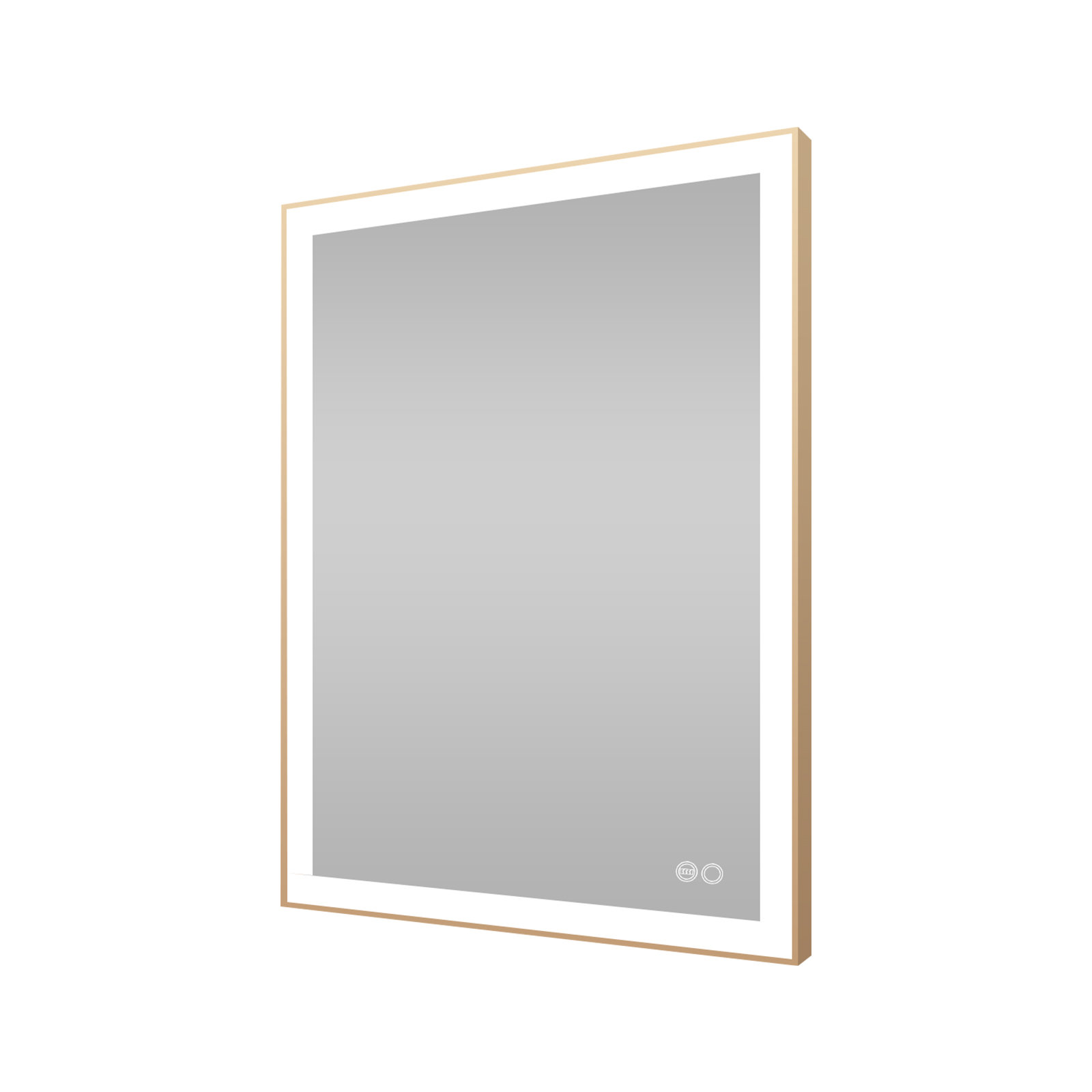 Mercer41 Edlun Bathroom Framed LED Mirror Anti-Fog With Dimmable Light ...