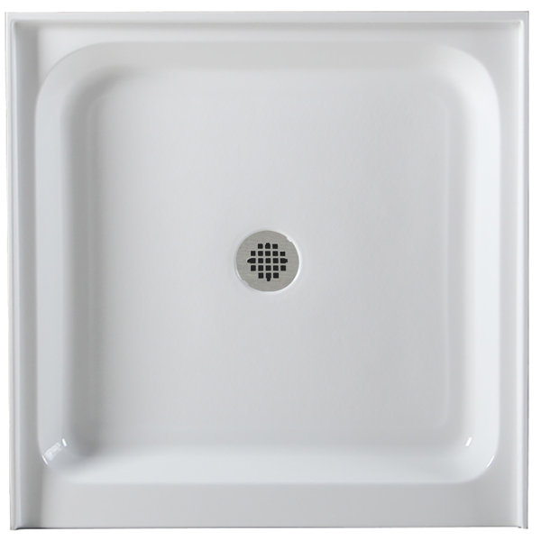 Westbrass 36'' W 36'' D Square Single Shower Base | Wayfair