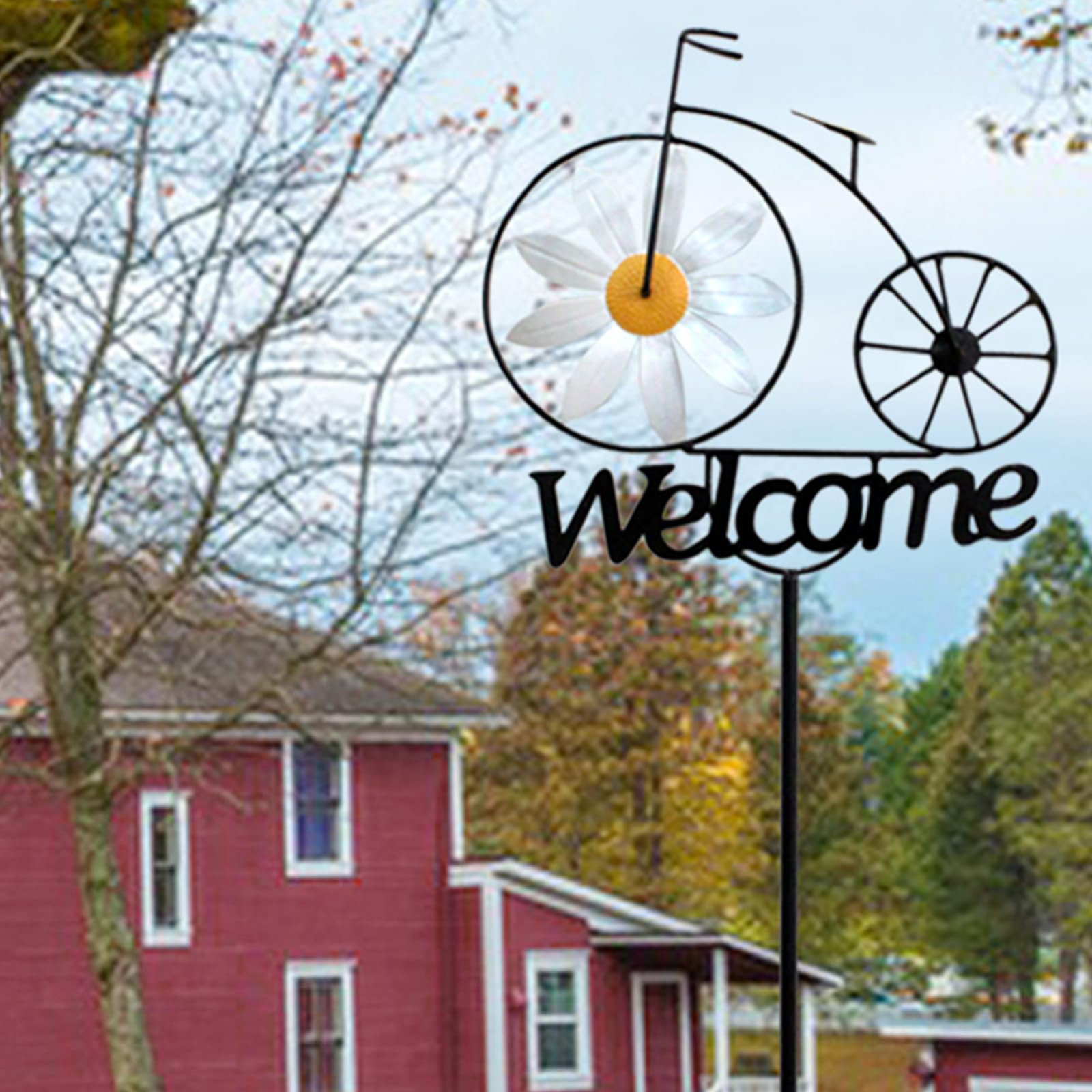 Arlmont & Co. Metal Bicycle Wind Spinners | Wayfair