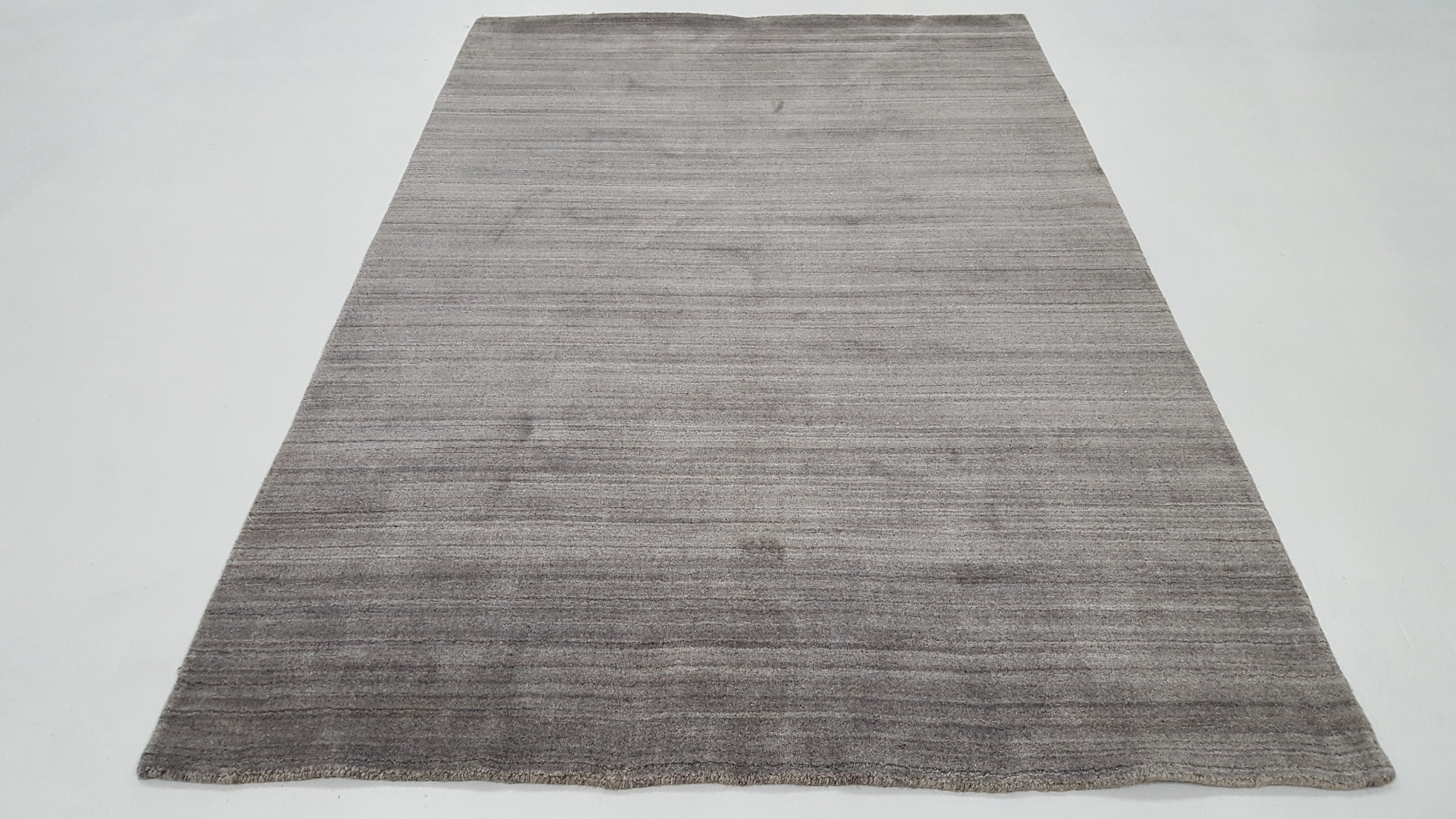 17 Stories Omar Hand Loom Wool Gray Rug | Wayfair