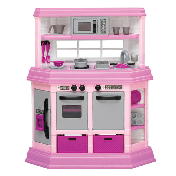 American Plastic Toys Kids Vanity Set with Mirror & Reviews | Wayfair