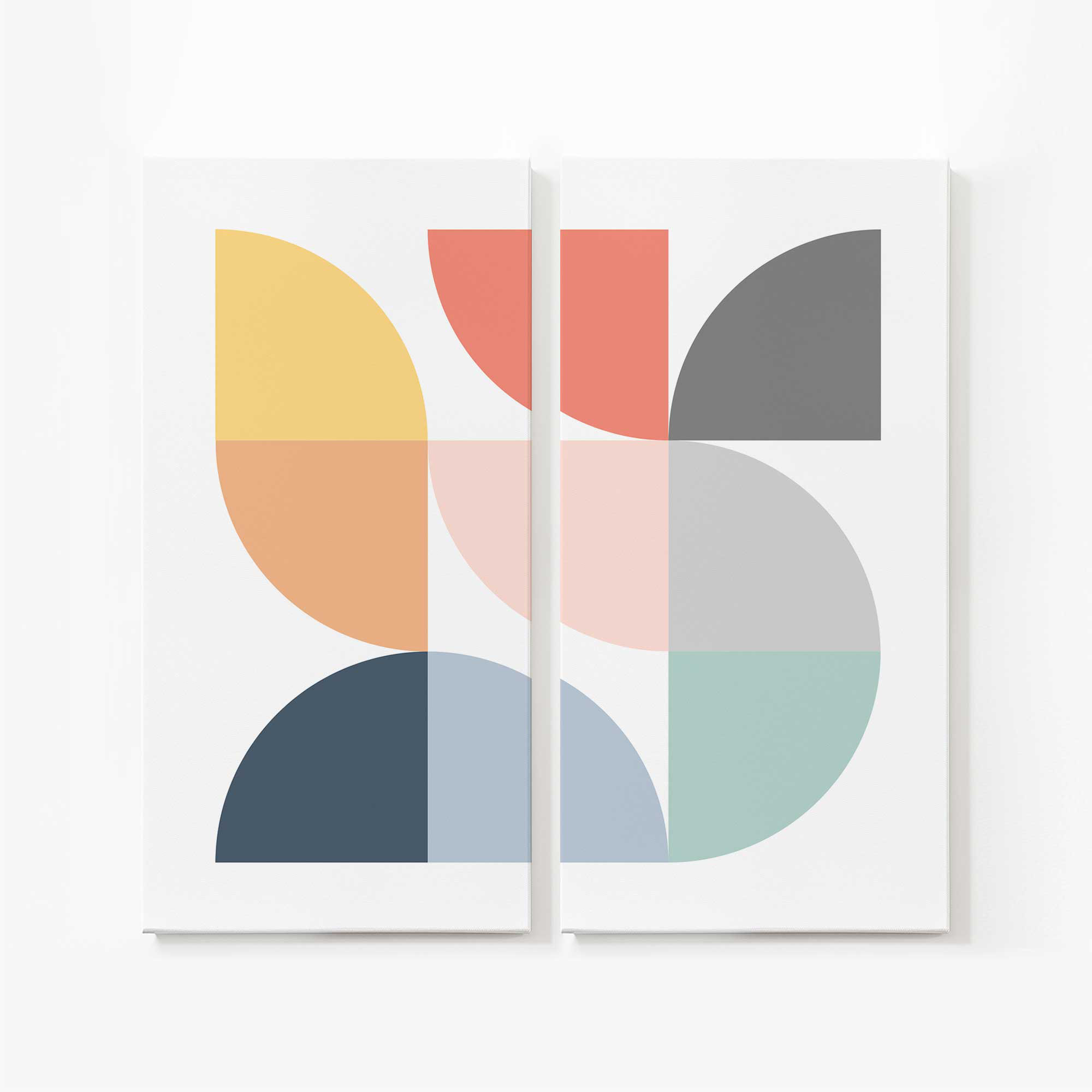 Frametolia Angles of Harmony | 2 Panel Split Large Canvas Print ...