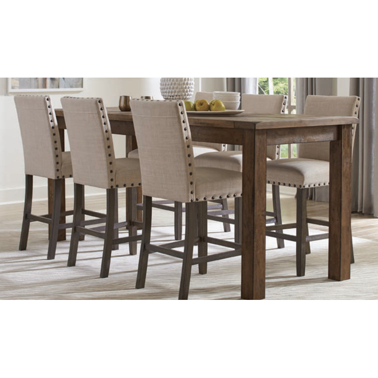 Loon Peak® Camptonville 7 - Piece Solid Wood Dining Set | Wayfair