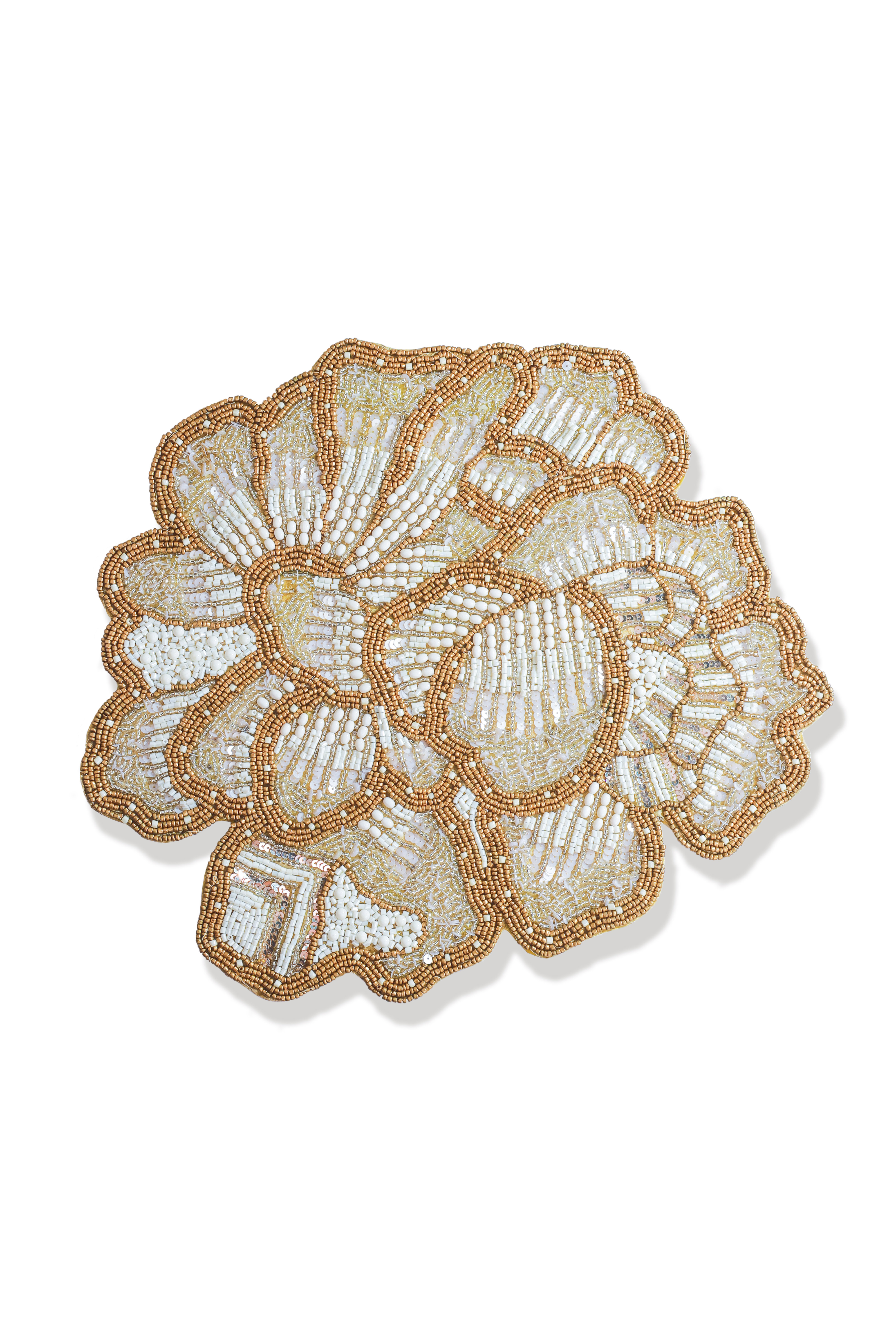 Mercer41 The "Art Deco Bloom" Beaded Charger | Wayfair
