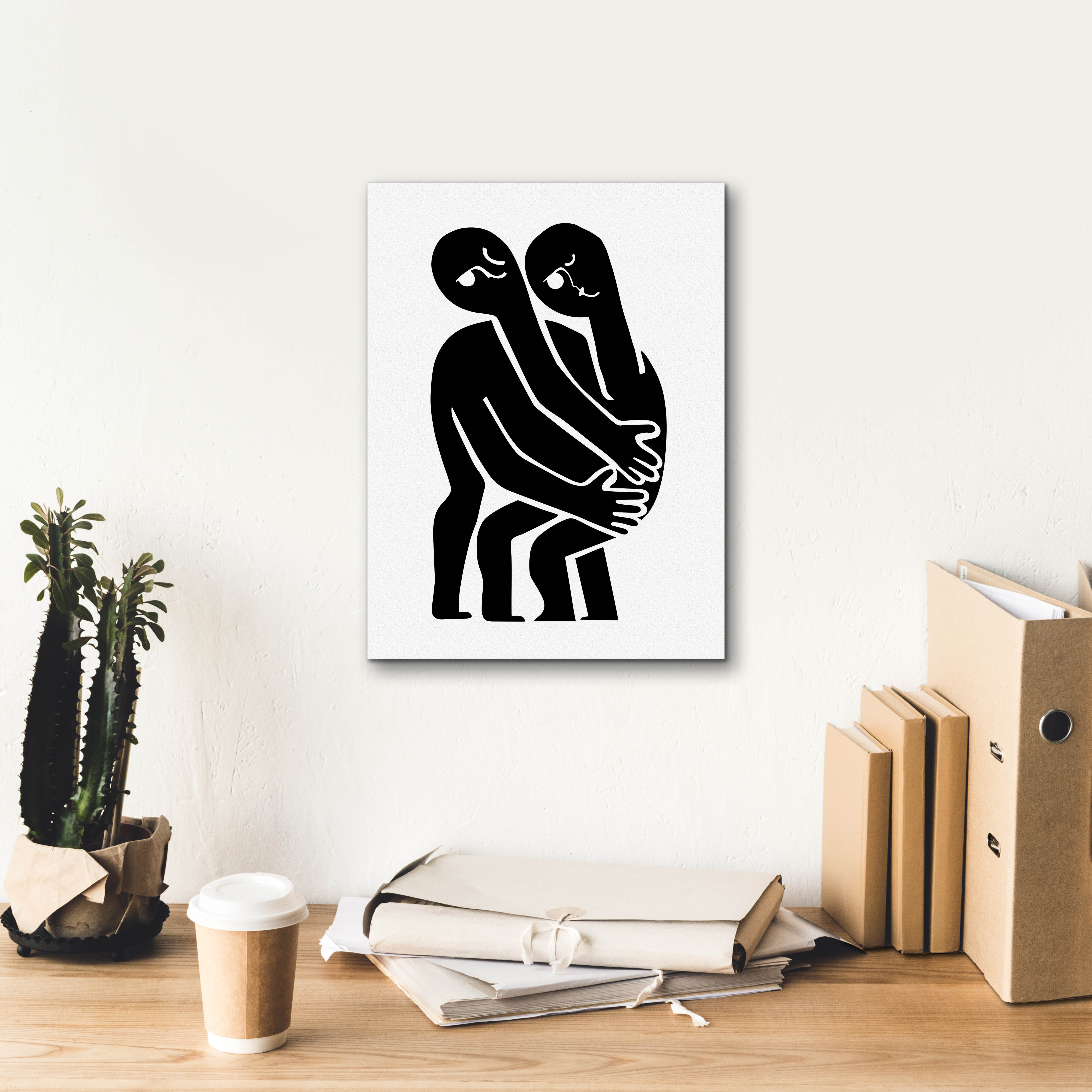 George Oliver 'Abstract Hug No 1' by Andreas Magnusson Canvas Wall Art ...