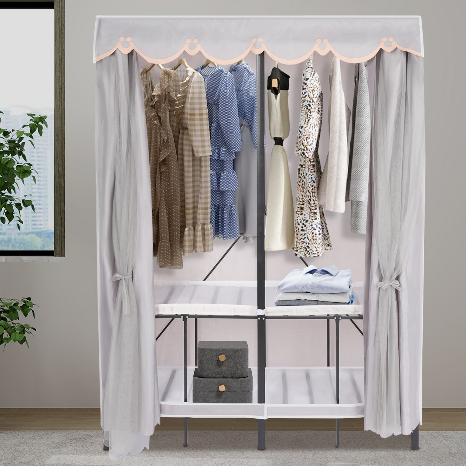 YXSUN Foldable Garment Rack - Wayfair Canada