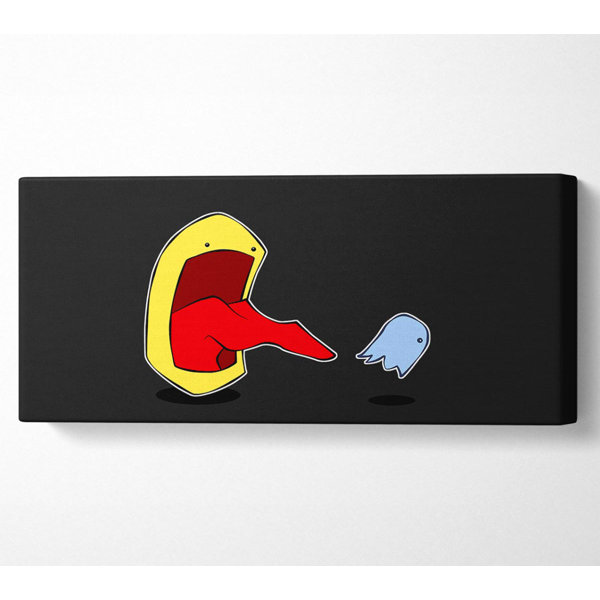 Ebern Designs Pacman Chasing Ghost - Print | Wayfair.co.uk