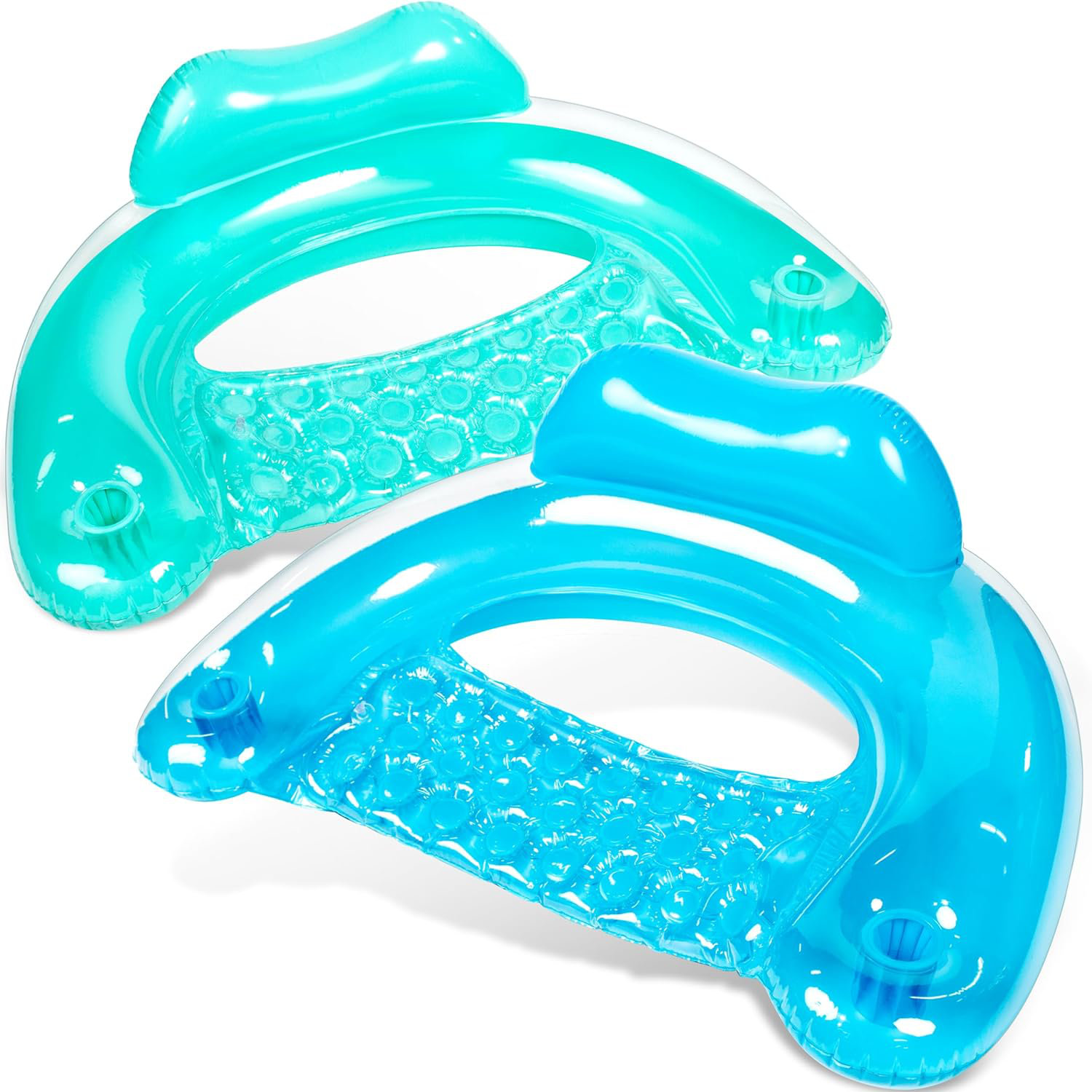 Utibia Inflatable Pool Floats Adult 2 Pack Pool Chairs With Cup Holdersblow Up Floating Pool