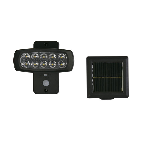 Searchlight Solar Black 17cm H Solar Powered Integrated LED Outdoor ...