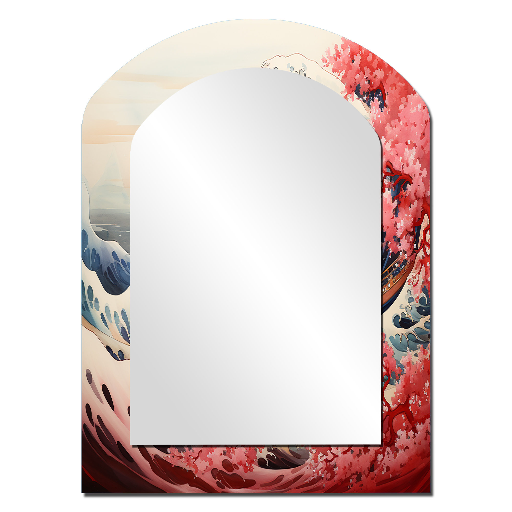 Latitude Run® Masterpiece Pink The Great Wave Of Kanagawa II ...