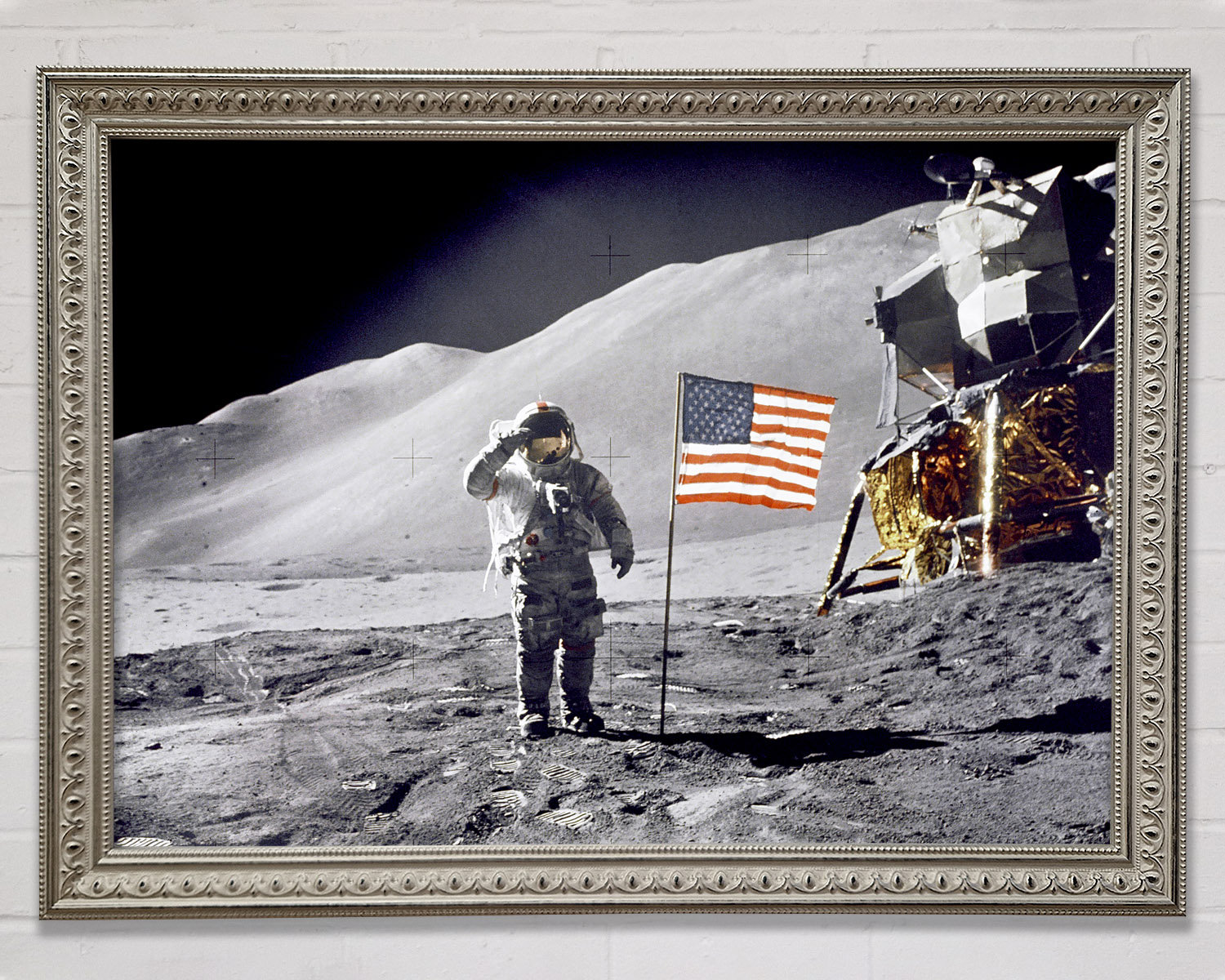 Ebern Designs David Scott Gives Salute - Single Picture Frame Art ...