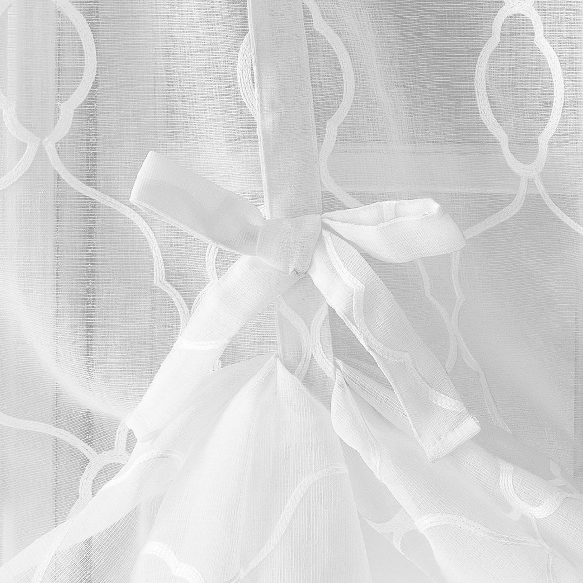 Lark Manor™ Ariaya Embroidered Rod Pocket Window Tie-up Shade & Reviews ...