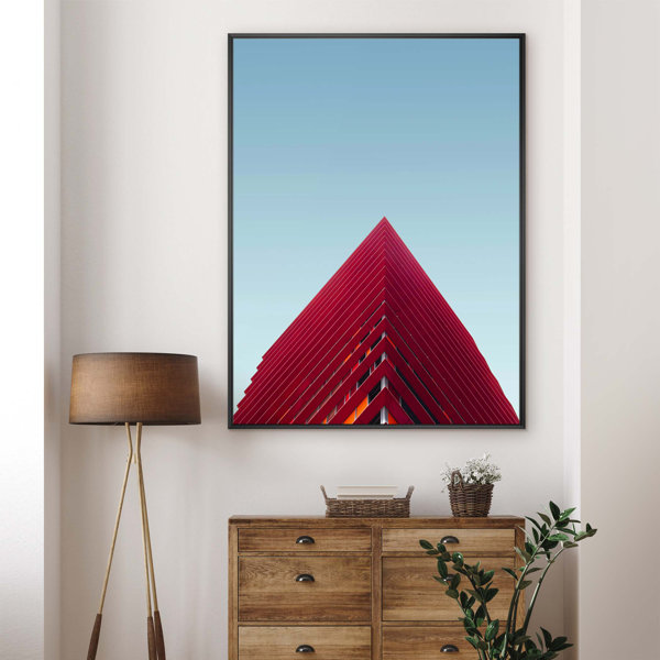 JBass Grand Gallery Collection " Red Structure " on Canvas | Wayfair