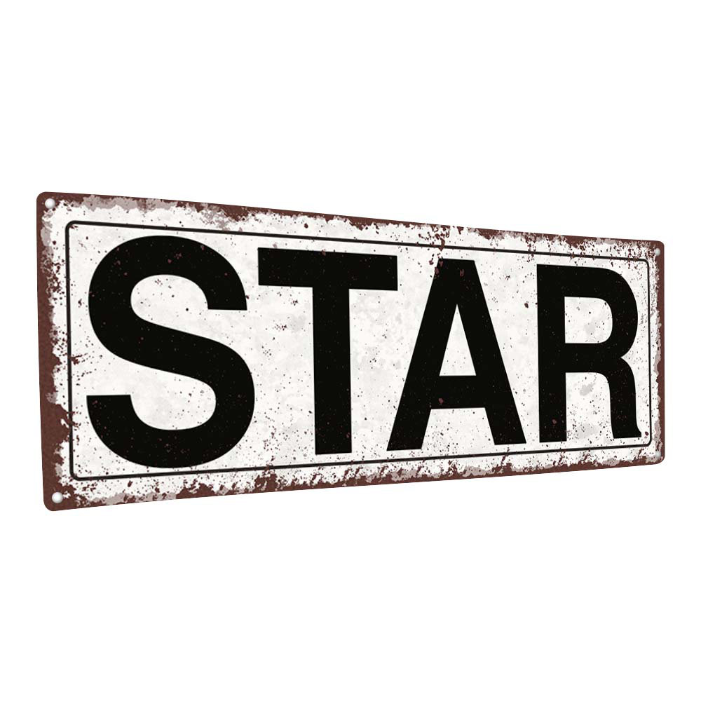 Gracie Oaks " Distressed, Star Metal Sign " | Wayfair