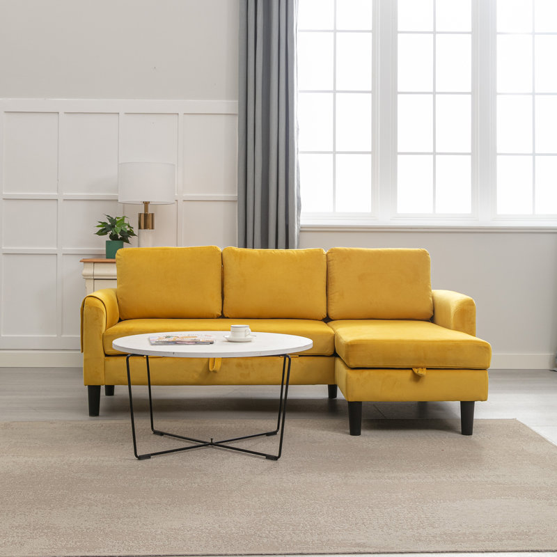 Latitude Run® Carveth Upholstered Sectional & Reviews | Wayfair