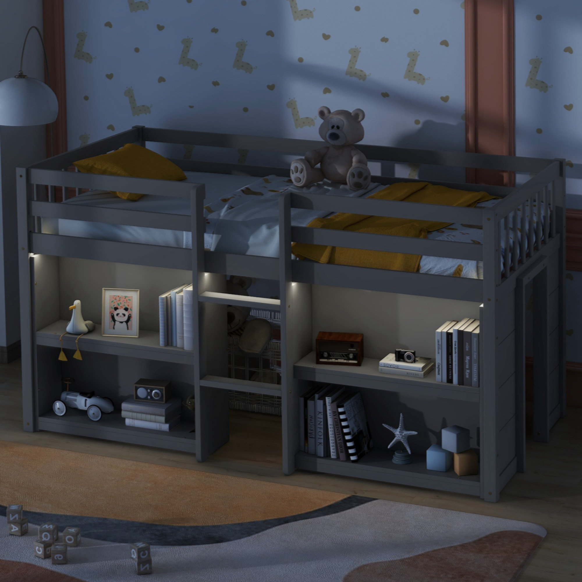 Red Barrel Studio Sonjie Pine Loft Bed Bed | Wayfair