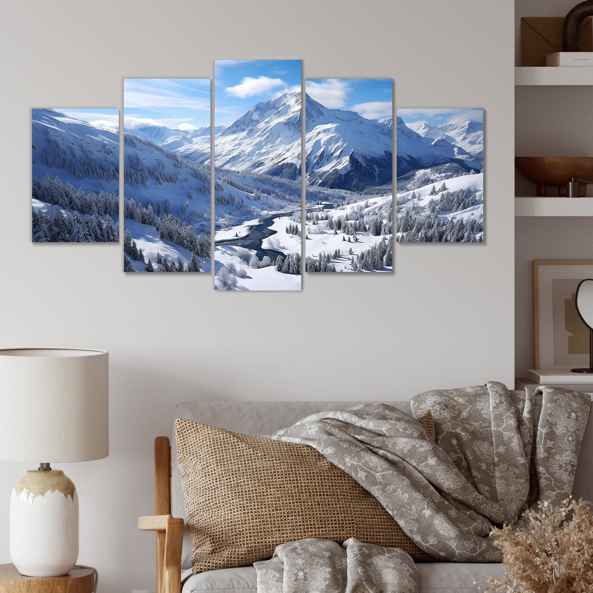 Millwood Pines Pine Valley Winter Mountain Landscape V - Winter ...