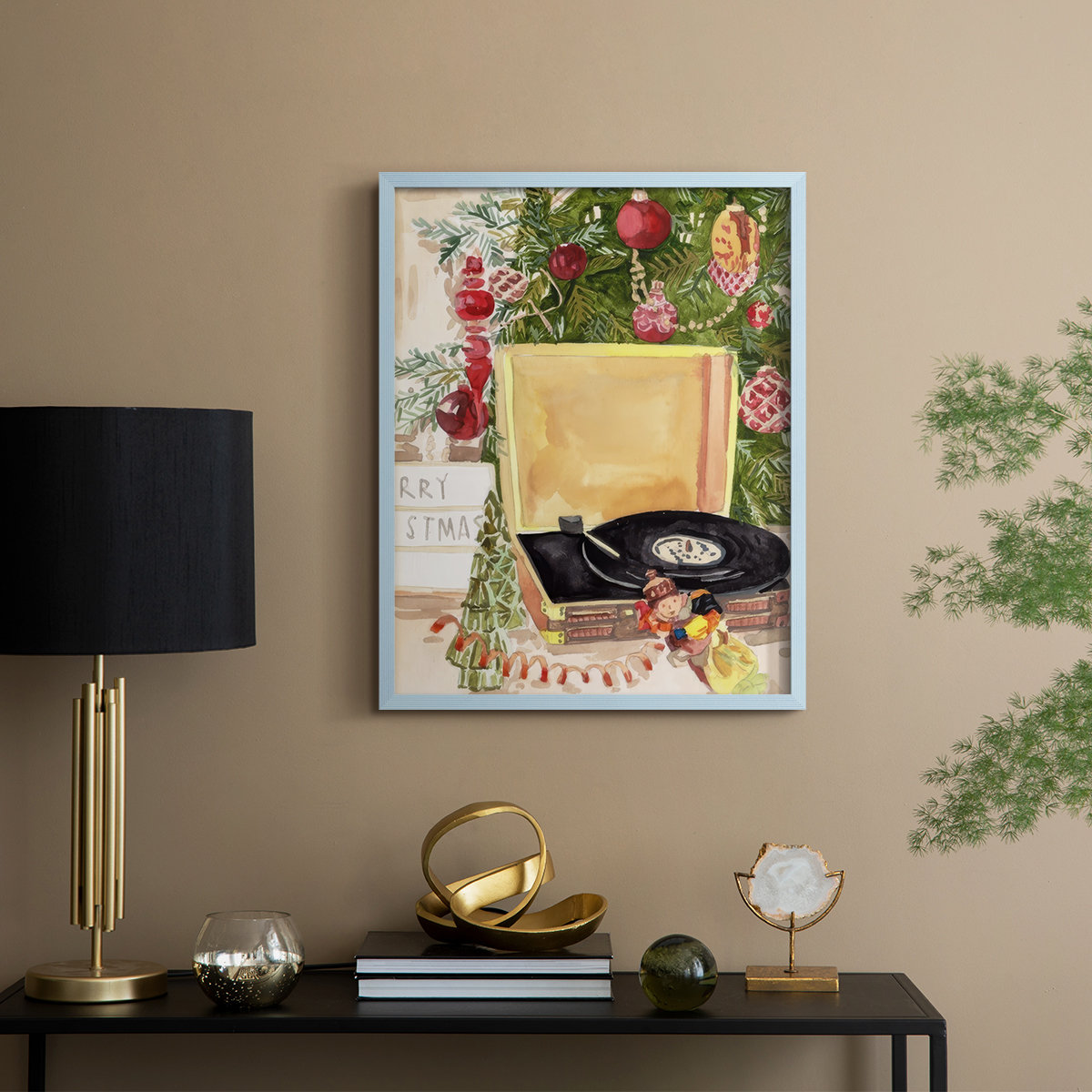 The Holiday Aisle® Home Sweet Christmas II Framed Print - Solid Wood ...