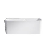 ANZZI Bank Series 62.9'' x 30.7'' Freestanding Soaking Acrylic Bathtub ...
