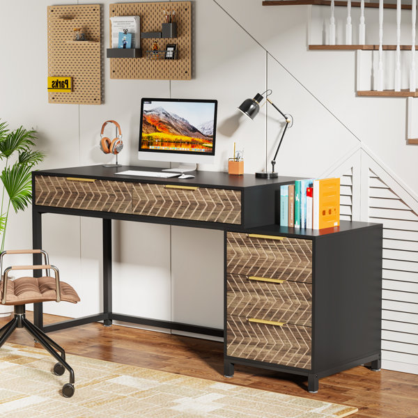 17 Stories 47.24'' W Rectangle Computer Desk | Wayfair