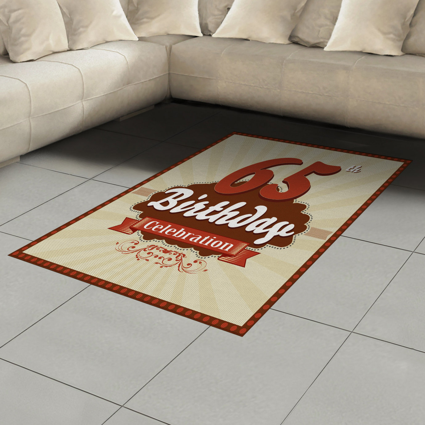 East Urban Home Retro High Density Long Fiber Poly Threads Decorative ...