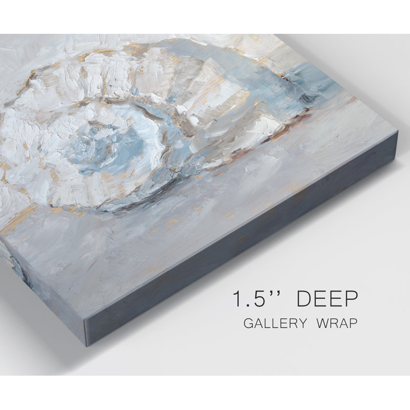 Highland Dunes 'Blue Shell Study III' - Wrapped Canvas Painting Print ...