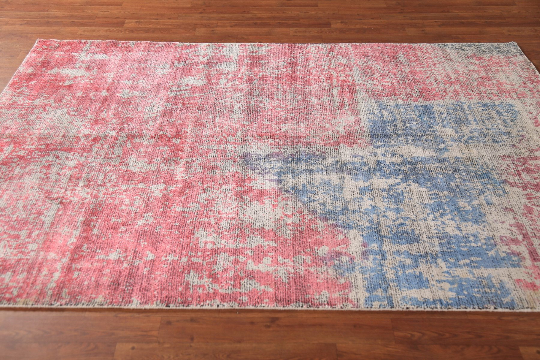 17 Stories Pink Abstract Contemporary Rug 5x7 | Wayfair