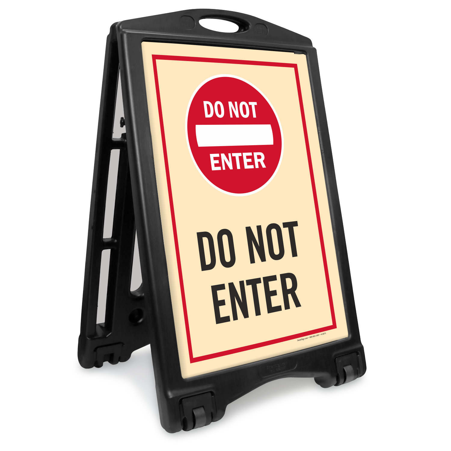 SmartSign Do Not Enter (With Symbol) Portable Sidewalk Sign - Wayfair ...