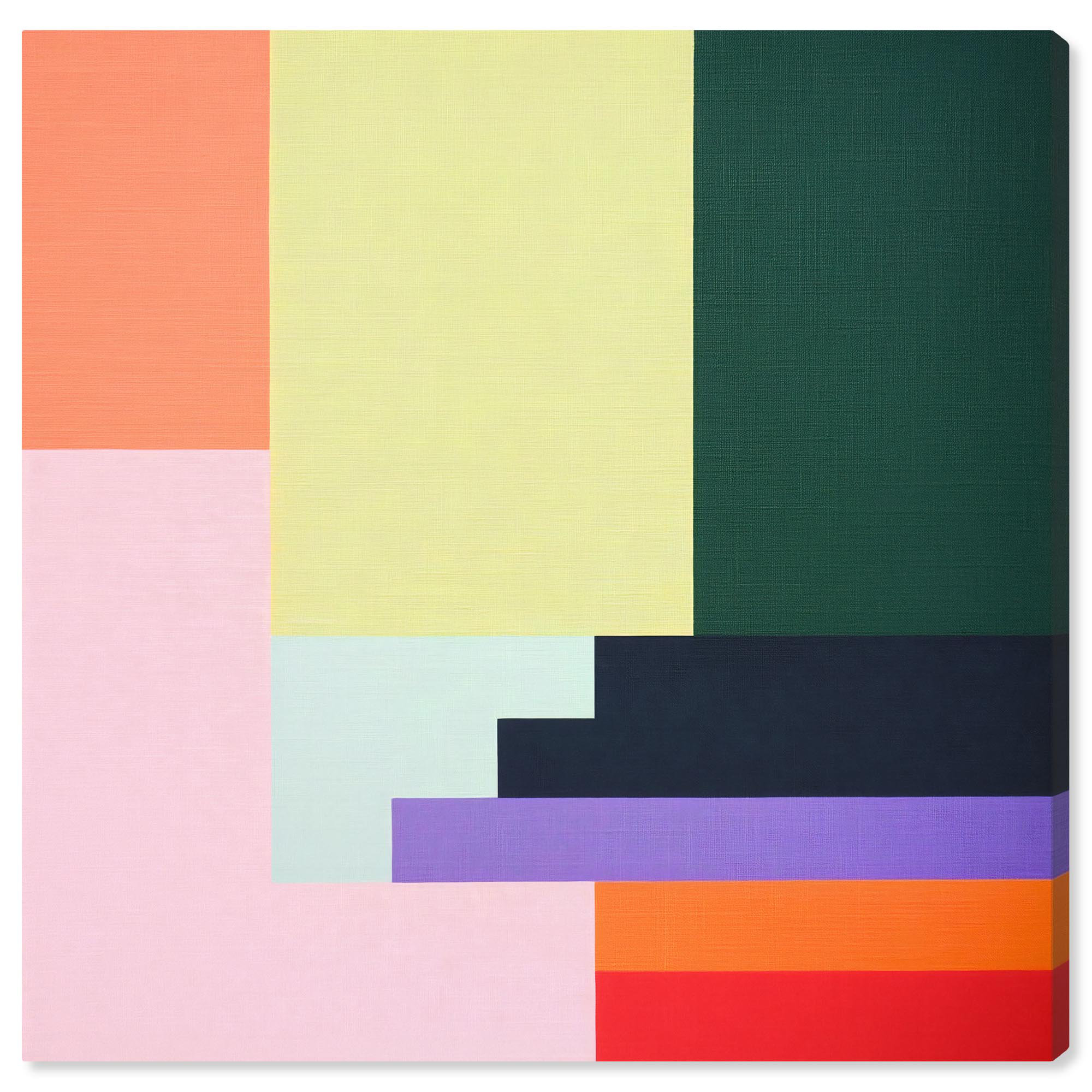 Art Remedy Rectilinear Rhapsody II Canvas Modern Geometric Art by Art ...