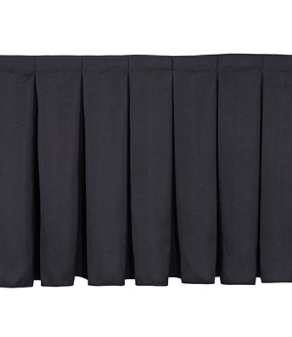 National Public Seating Box Pleat Stage Skirting 0.08' Stage Package ...