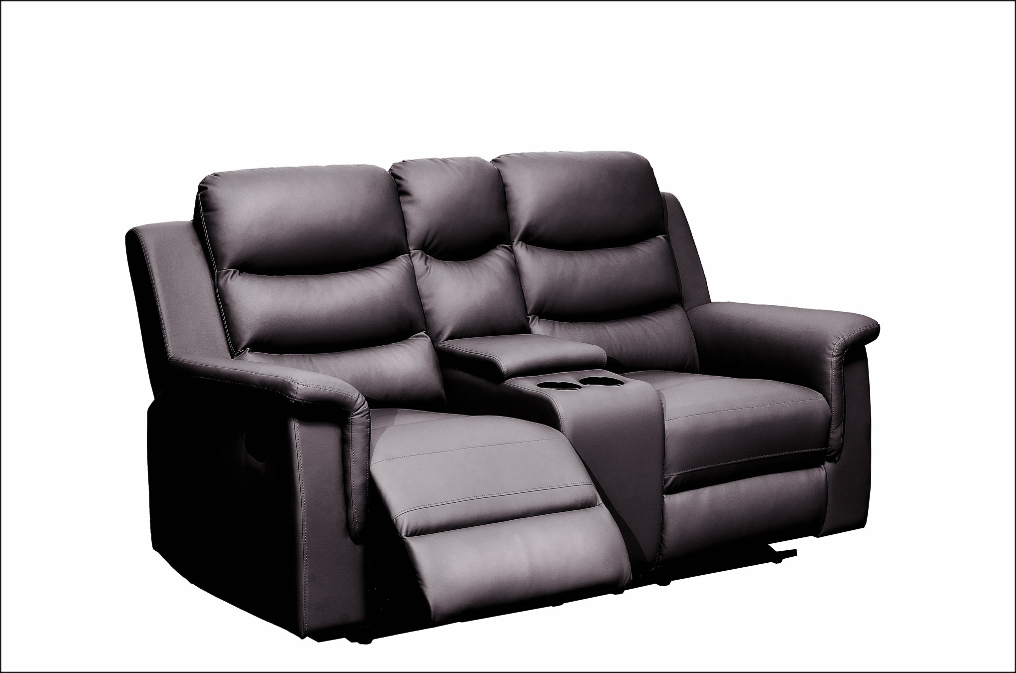Latitude Run® Reclining Loveseat with Middle Console Slipcover, Stretch ...