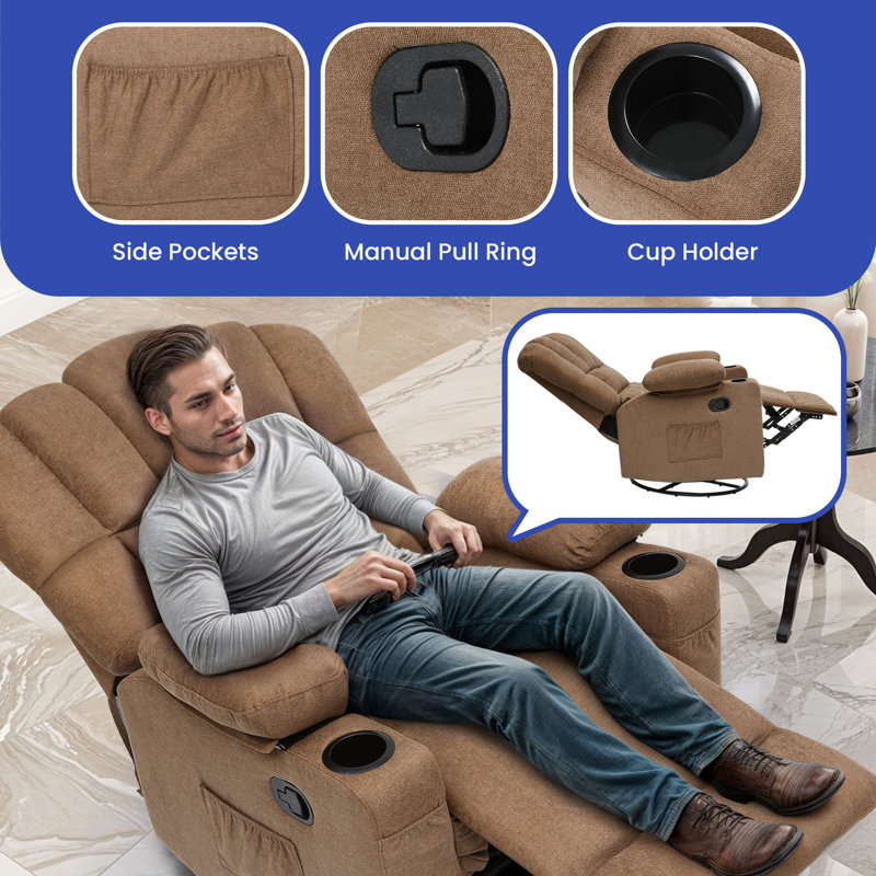 Latitude Run® Taheim Upholstered Recliner | Wayfair