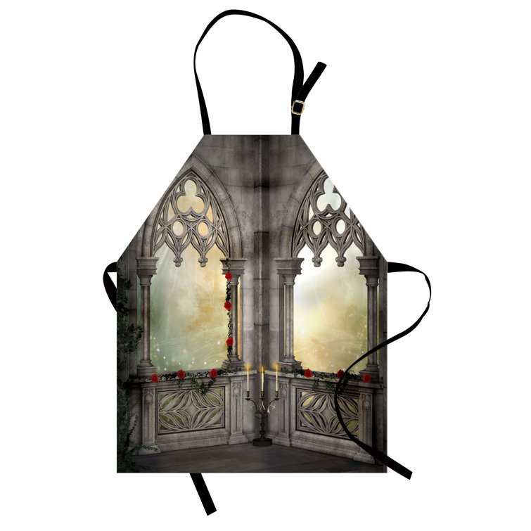 Bless international East Urban Home Gothic Apron Unisex, Oriental Rose ...