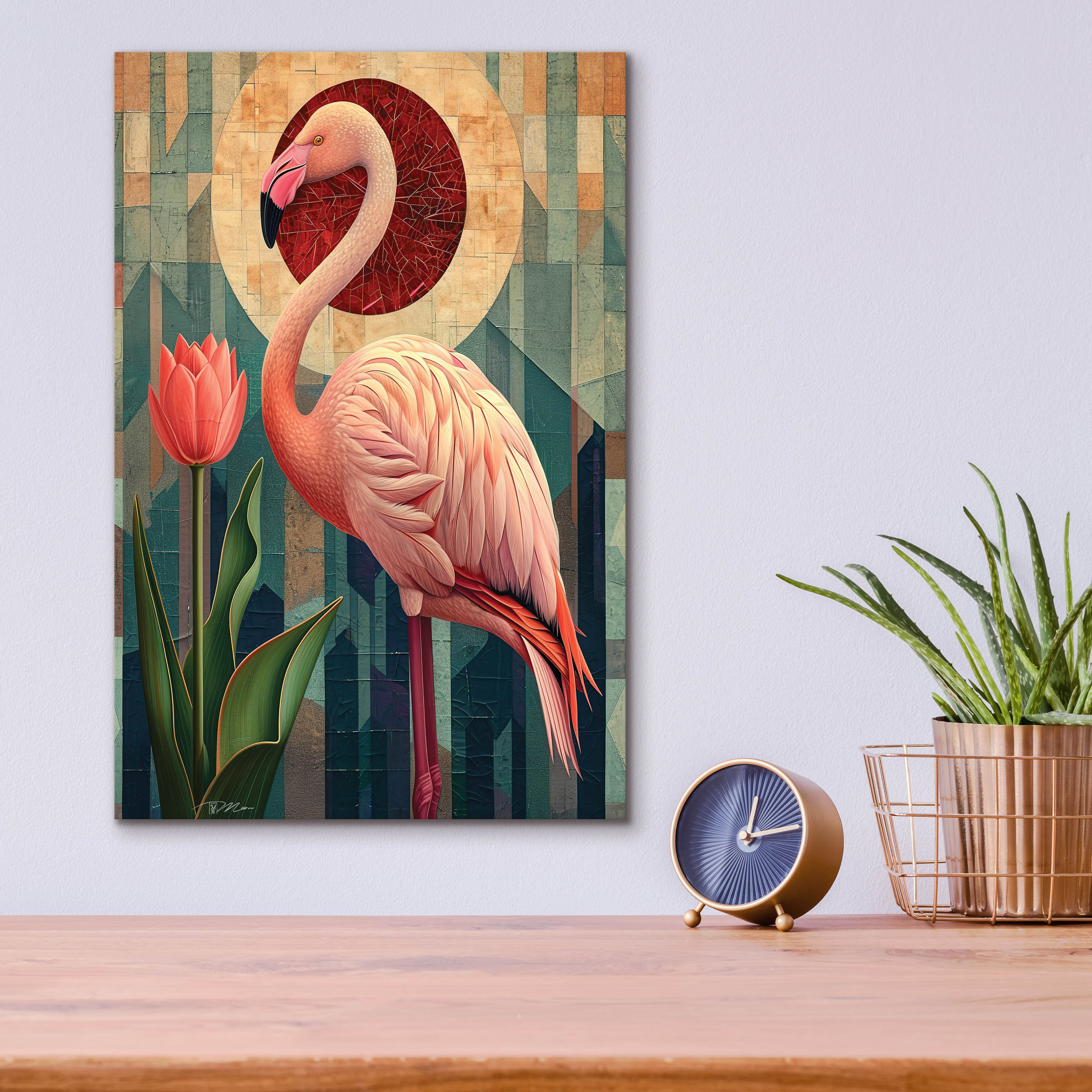 Bay Isle Home™ Flamingo And Tulip Abstract 1' by Momart Acrylic Glass ...